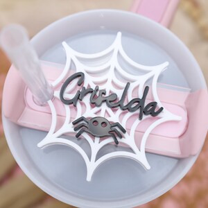 Halloween Name Topper,halloween Decor,halloween Name Plate,tumbler ...