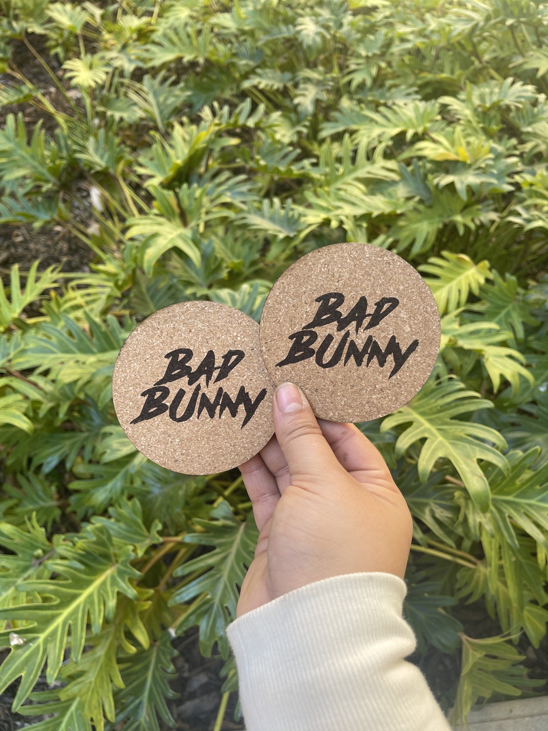 Bad Bunny,cork Coasters,bad Bunny Coasters,bad Bunny Gift,yhlqmdlg,bad ...