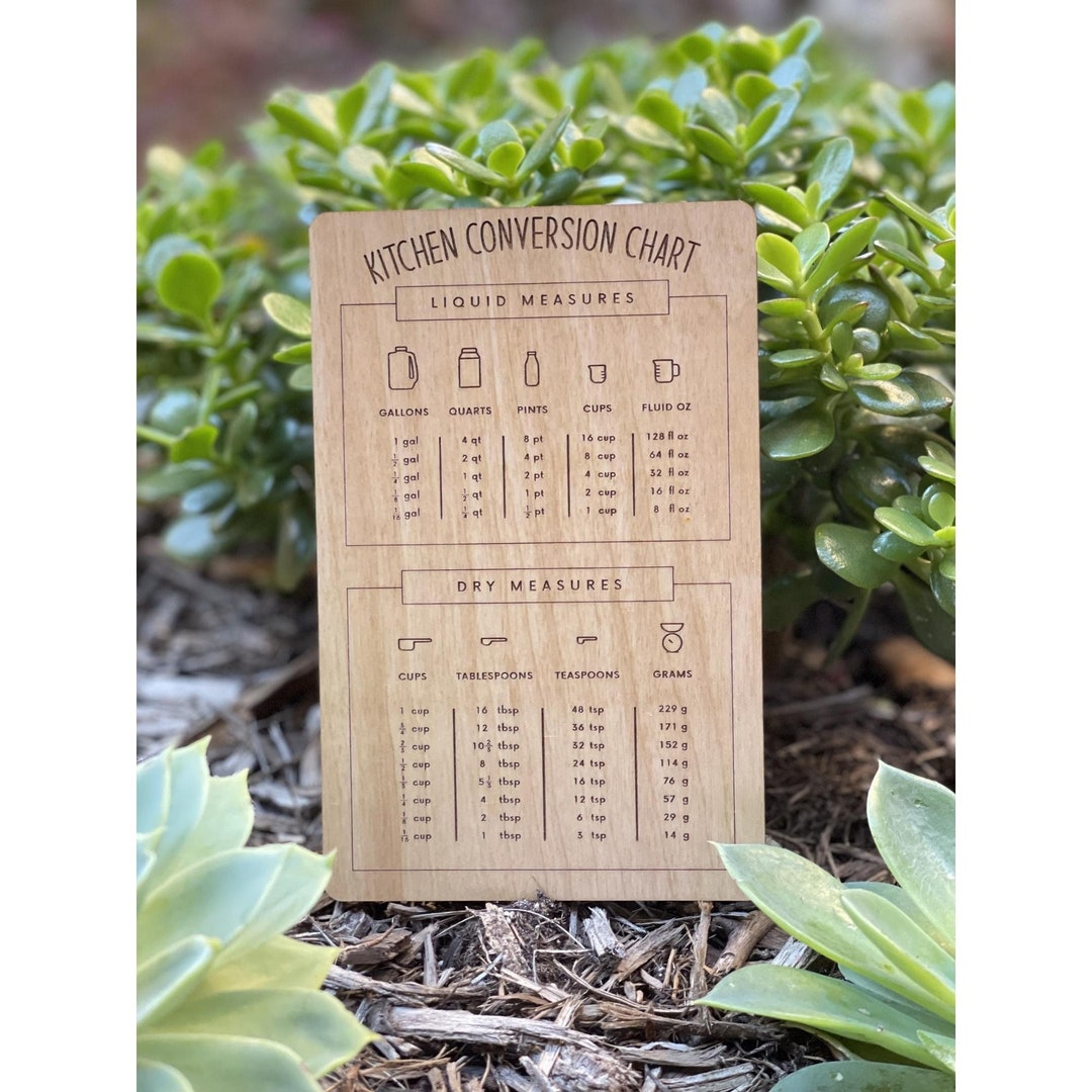 Magnetic Kitchen Conversion Chart,kitchen Decor,fridge Magnet,kitchen ...