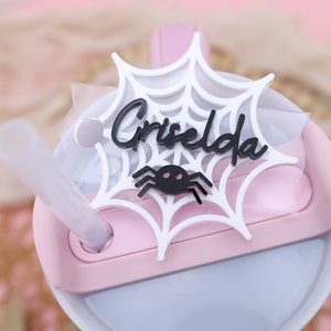 Halloween Name Topper,halloween Decor,halloween Name Plate,tumbler ...