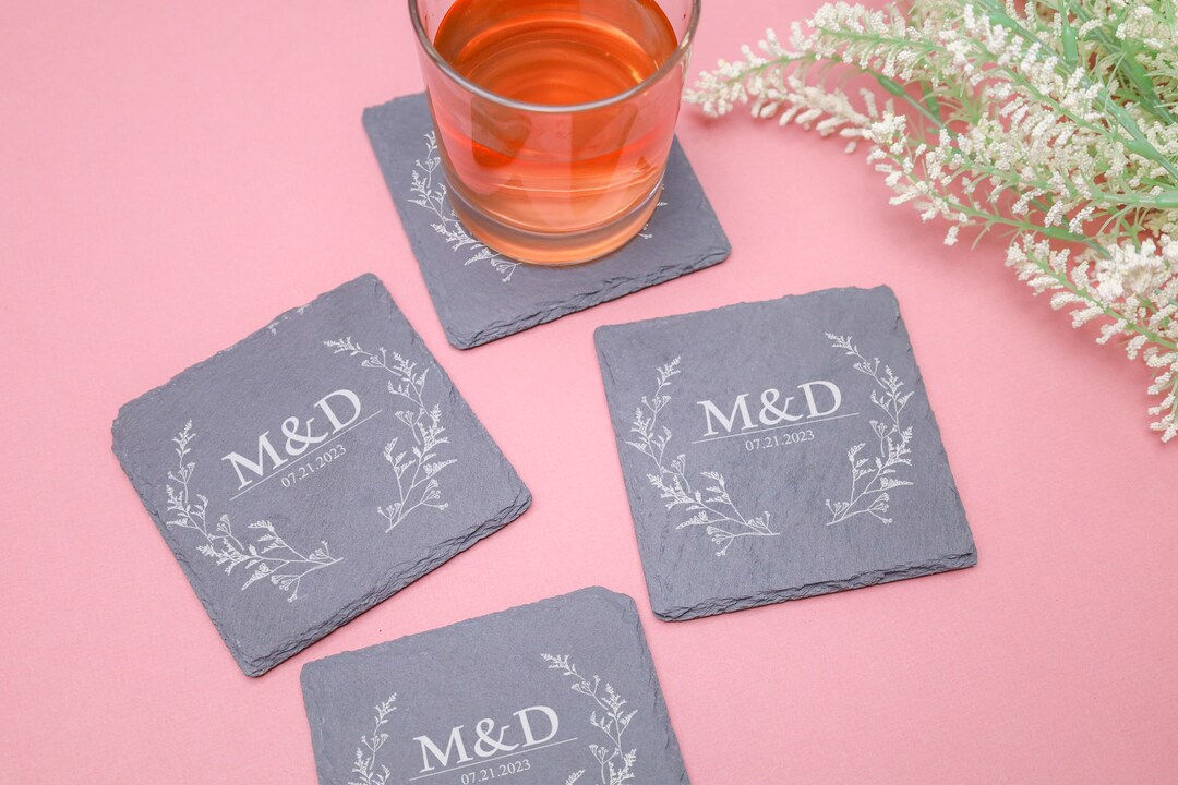 Personalized Slate Coasters: New Home Gift, Realtor Gift (4x4) - Etsy