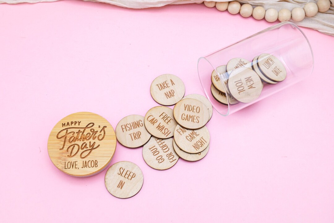Fathers Day Tokens,dad Tokens,fathers Day Coupons,dad Gift Ideas,unique ...