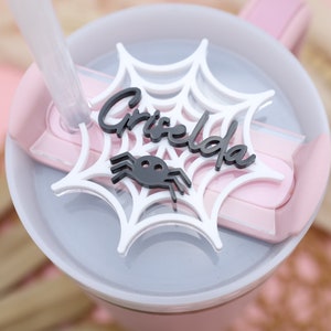 Halloween Name Topper,halloween Decor,halloween Name Plate,tumbler ...