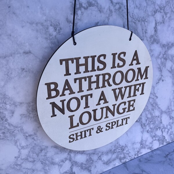 Shit and Split Sign - Etsy