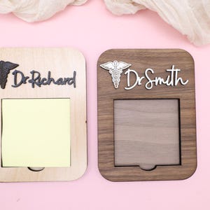 Doctor Sticky Notes Holder,doctor Appreciation,caduceus Gift,medical ...
