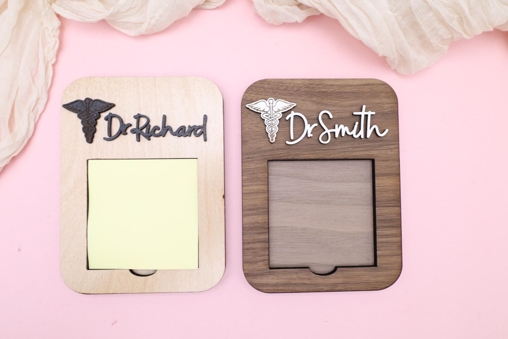 Doctor Sticky Notes Holder,doctor Appreciation,caduceus Gift,medical ...