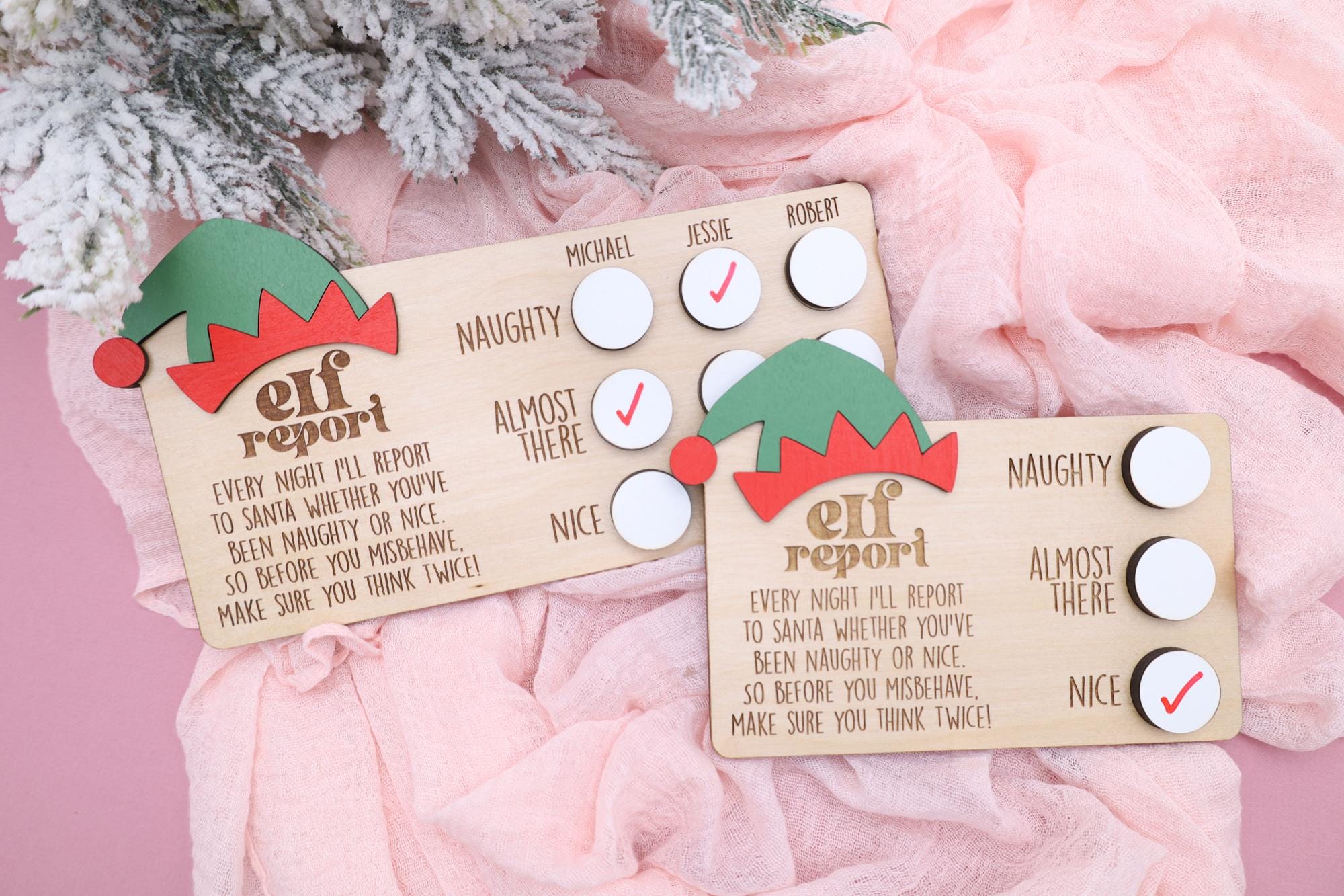 Personalized Elf Report: Christmas Behavior Tracker, Custom Elf Sign - Etsy