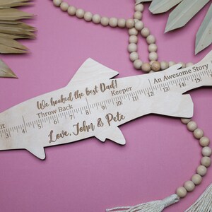 Fishing Ruler,trout Fish Gift,gift for Dad, Gift From Kids ...