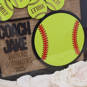 Personalized Softball Coach Gift,softball Team Gift,baseball Coach Gift ...