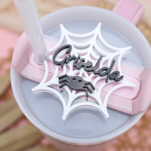 Halloween Name Topper,halloween Decor,halloween Name Plate,tumbler ...