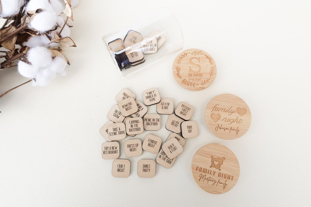 Family Night Jar,games for Family Night,activity Tokens,kids Tokens ...