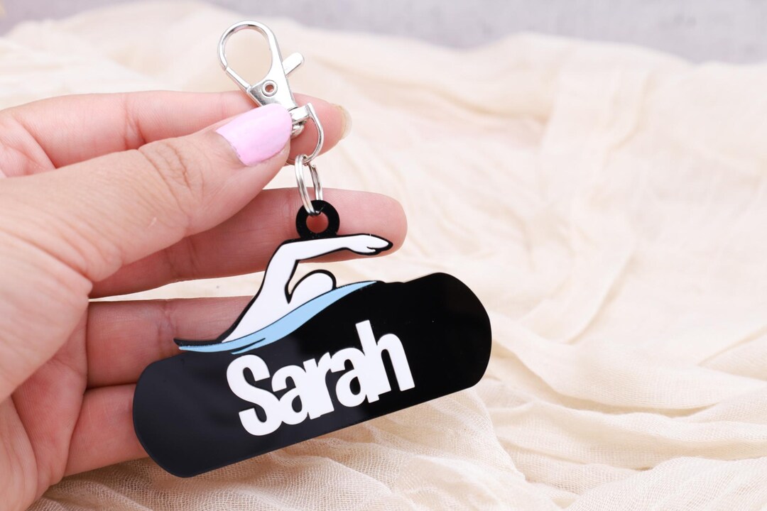 Swimmer Keychain,swim Team Gift,athlete Gift,team Spirit Gift,swimming ...