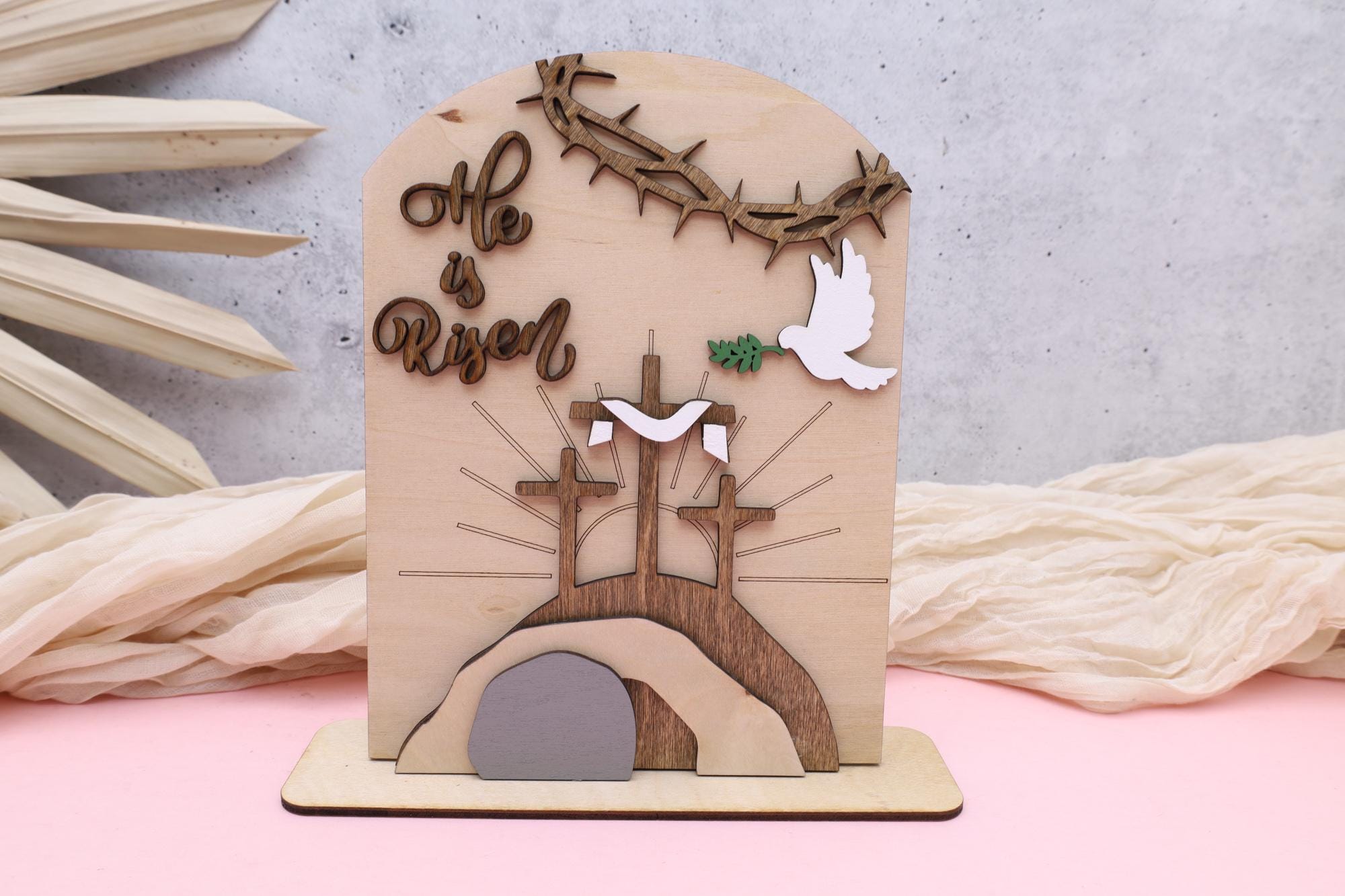 Empty Tomb Display,he is Risen,resurrection Sunday Decor,christian ...