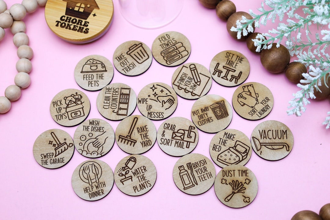 Chore Tokens,cleaning Tokens,gifts for Kids,easter Basket Stuffer,chore ...