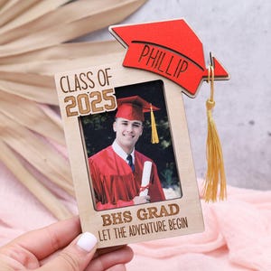 2025 Grad Photo Frame,custom Senior Gift,class of 2025 Keepsake,grad ...