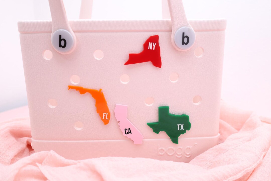 State Bogg Bag Charm: Personalized Beach Bag Accessory - Etsy