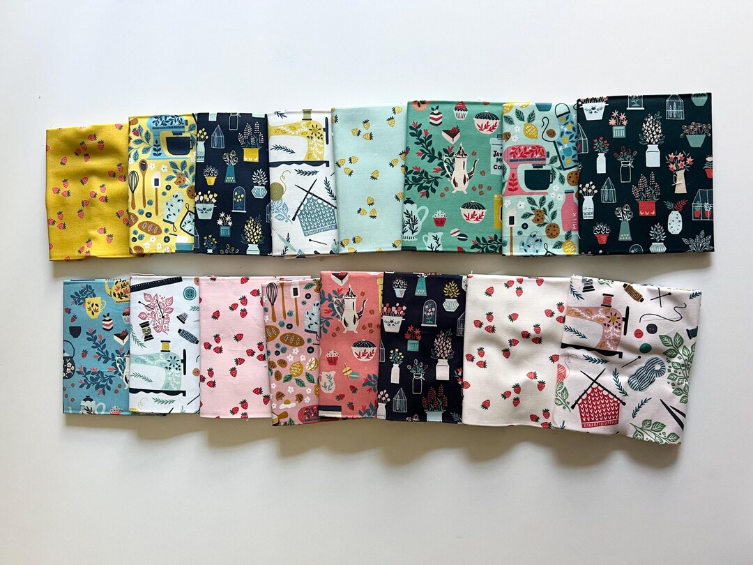Sunday Afternoon 16 Piece Fat Quarter Bundle - Etsy