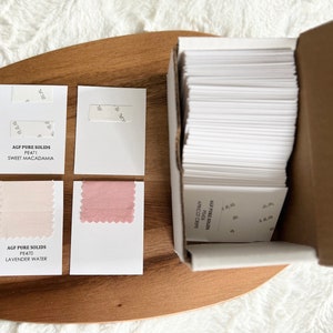 AGF Pure Solids PDF Template for Individual Fabric Swatches Digital ...