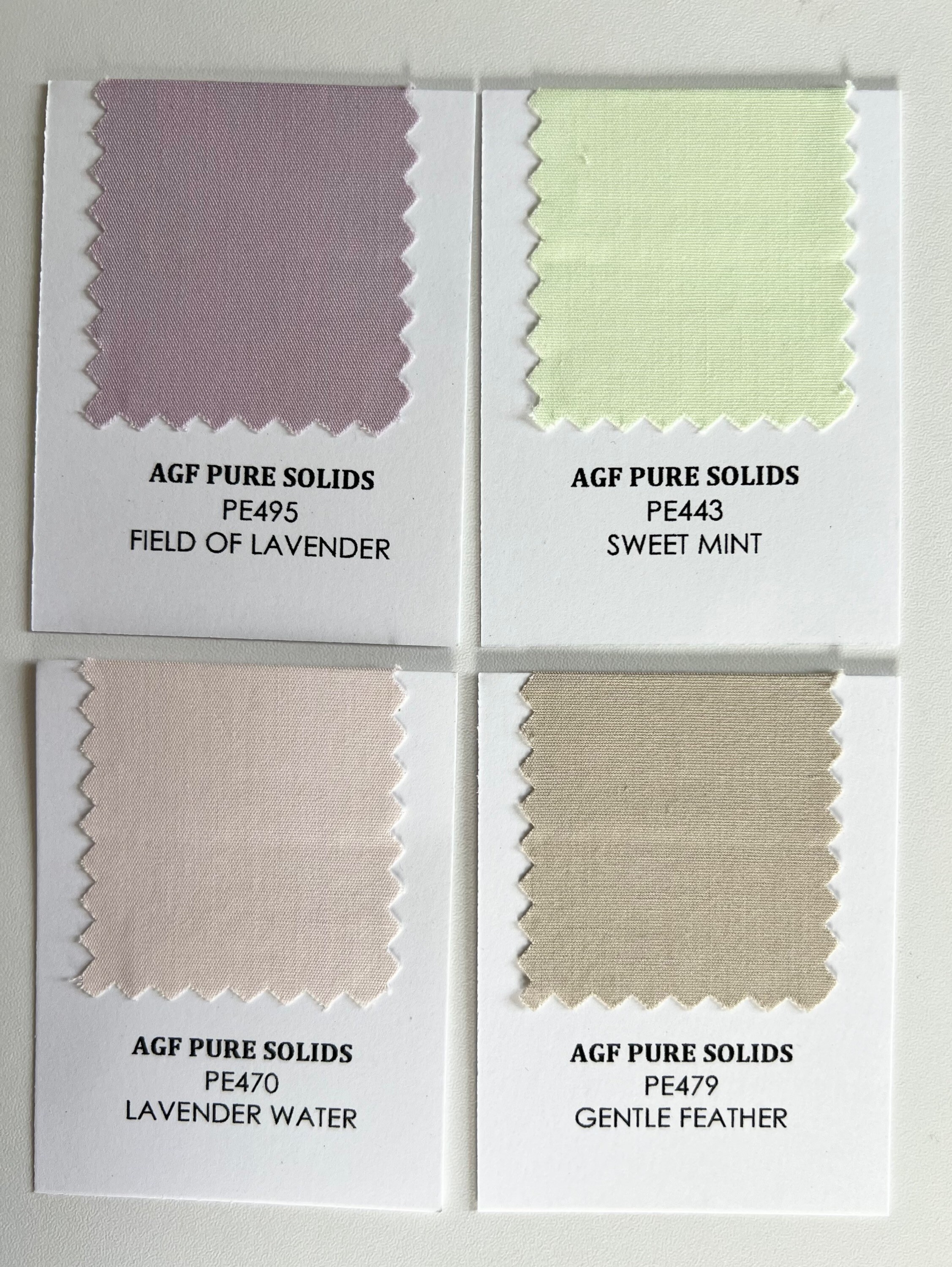 AGF Pure Solids PDF Template for Individual Fabric Swatches Digital ...