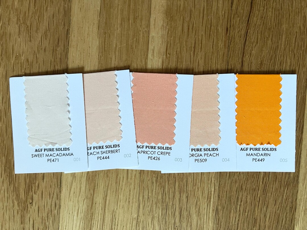 AGF Pure Solids Printed Paper Cards for DIY Individual Fabric Swatches ...