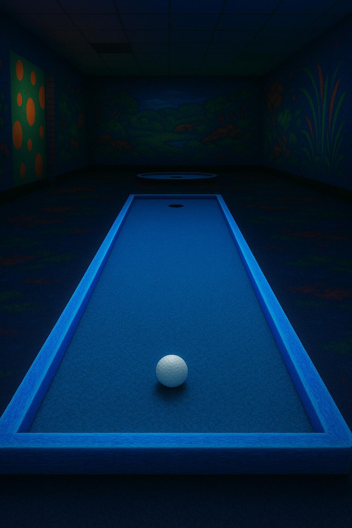 Glow in the Dark Mini Golf Putting Track – Neon Colors, Black Light ...