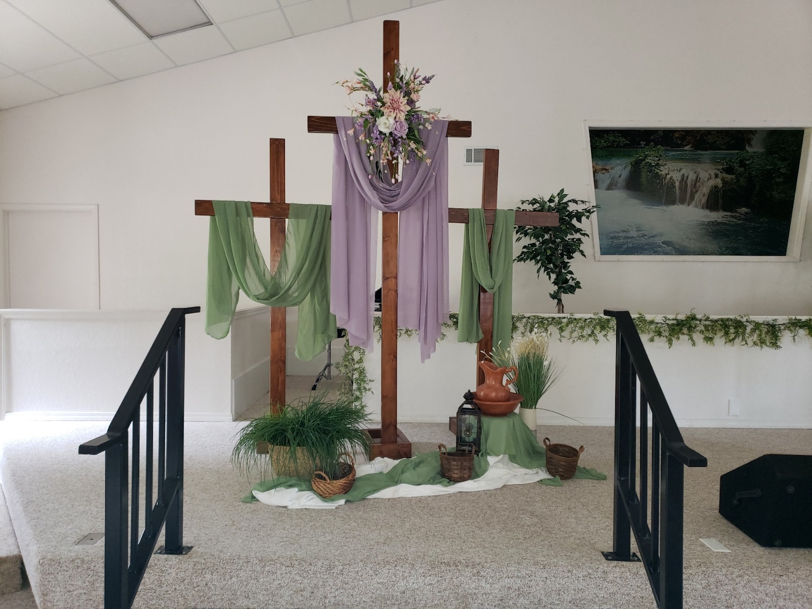 Large Rustic Wooden Cross, Ideal for Wedding Ceremony Backdrop ...