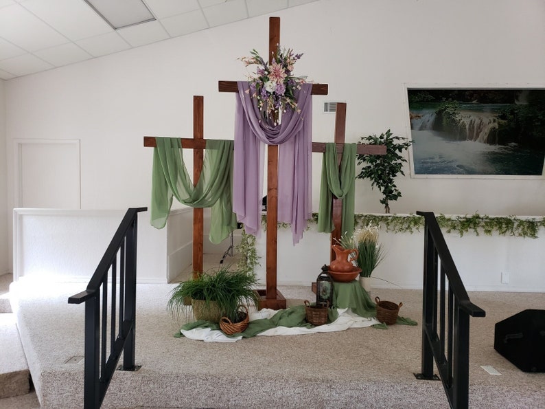 Large Rustic Wooden Cross, Ideal for Wedding Ceremony Backdrop ...