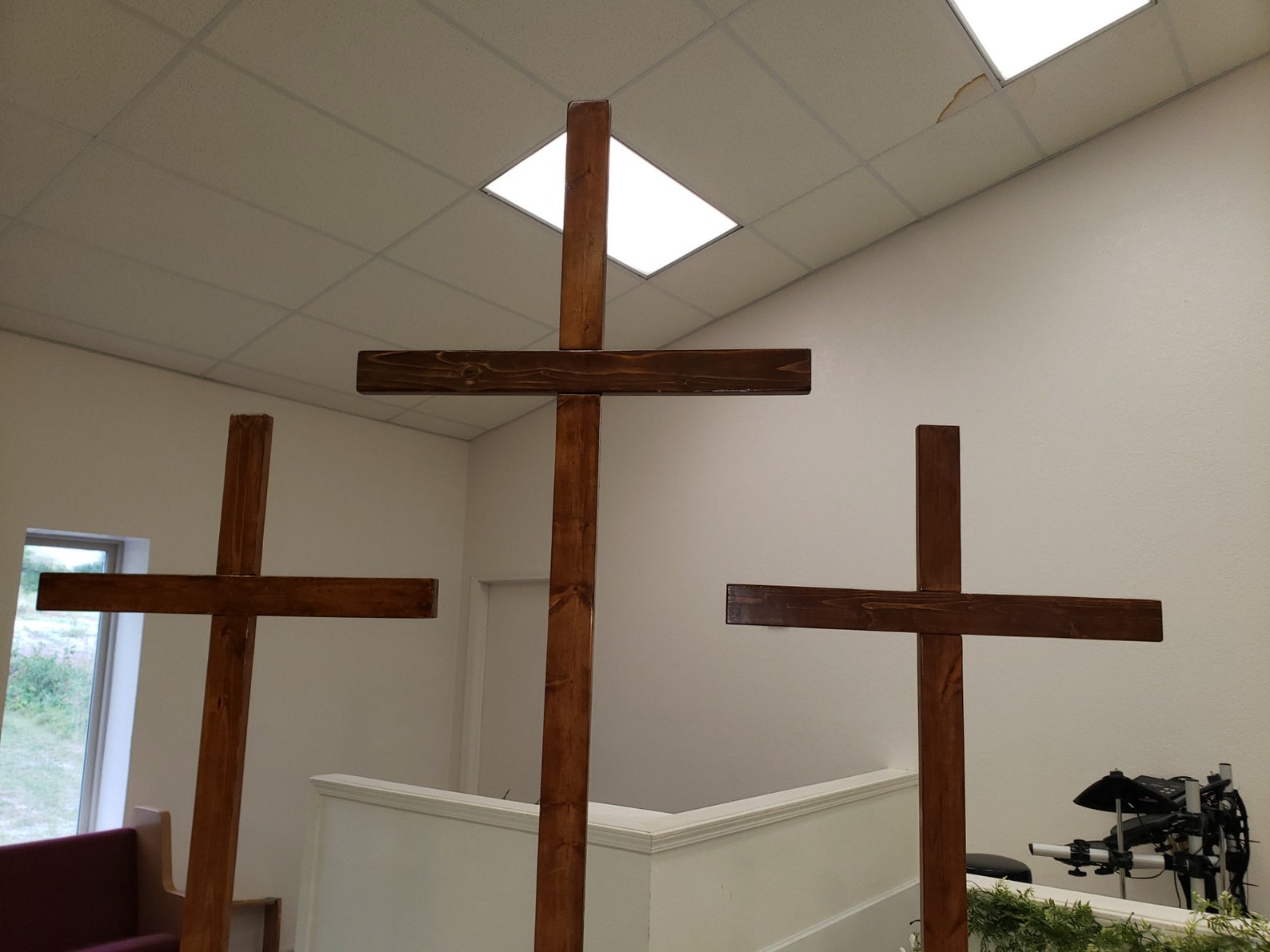 Large Rustic Wooden Cross, Ideal for Wedding Ceremony Backdrop ...
