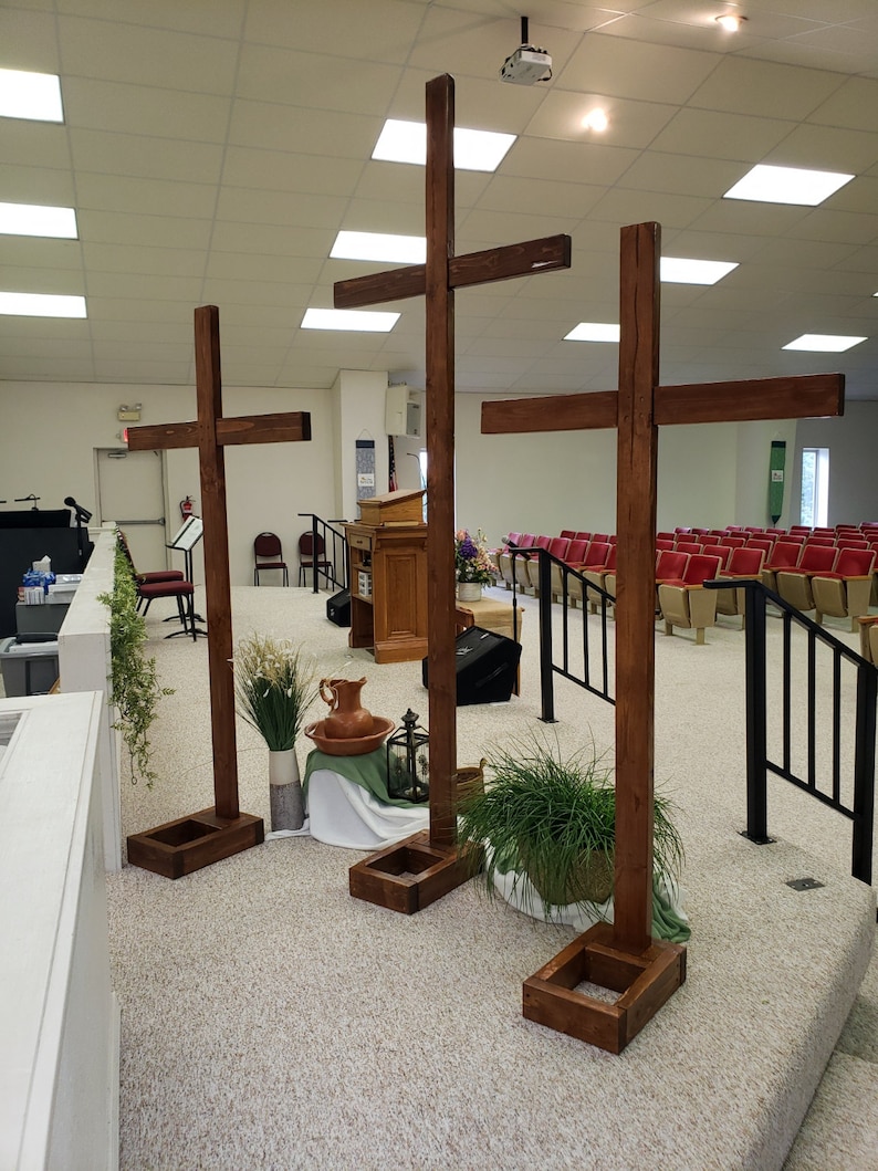 Large Rustic Wooden Cross, Ideal for Wedding Ceremony Backdrop ...