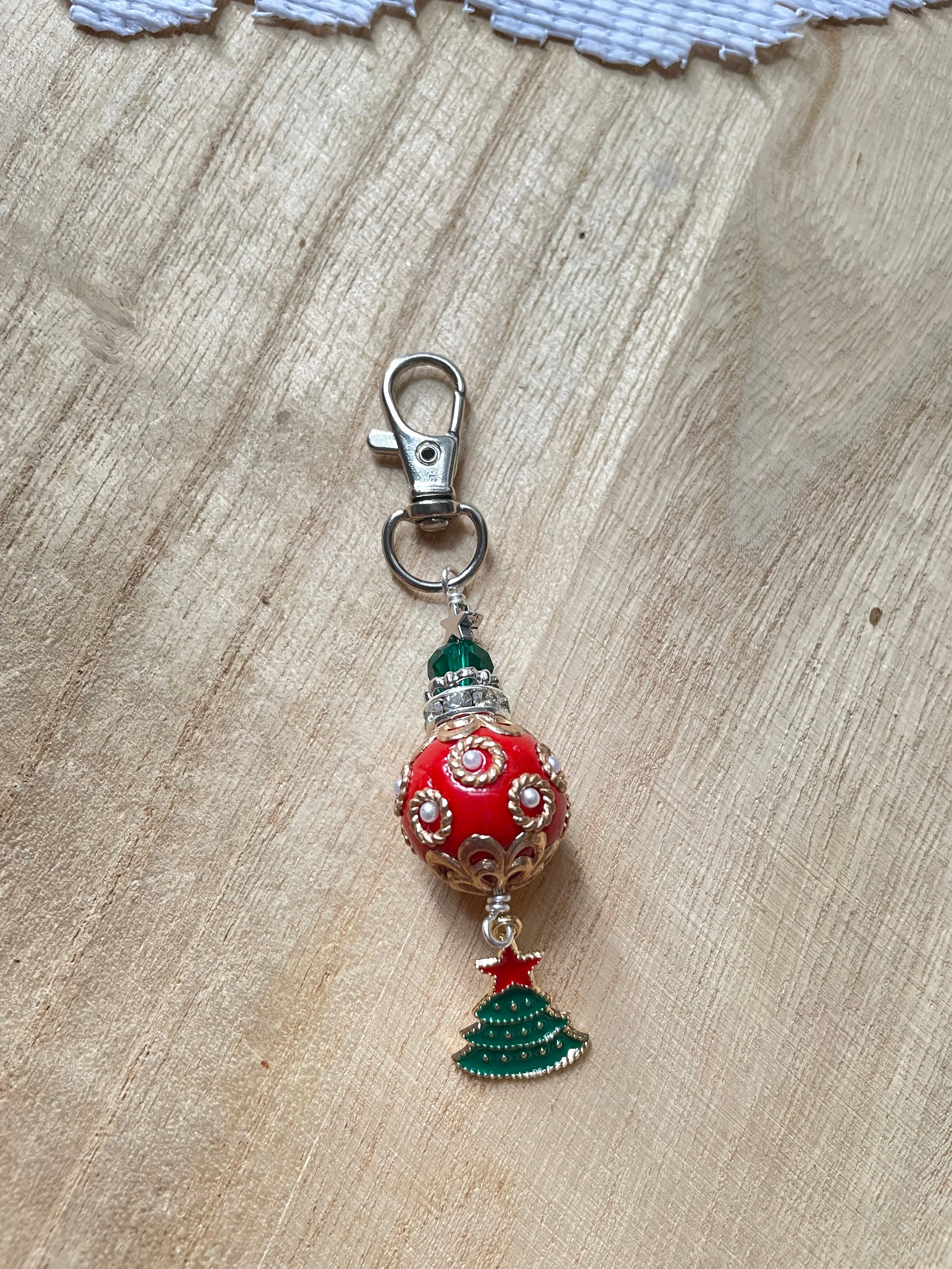 Holiday Keychain Purse Charms Christmas Charms Beaded - Etsy