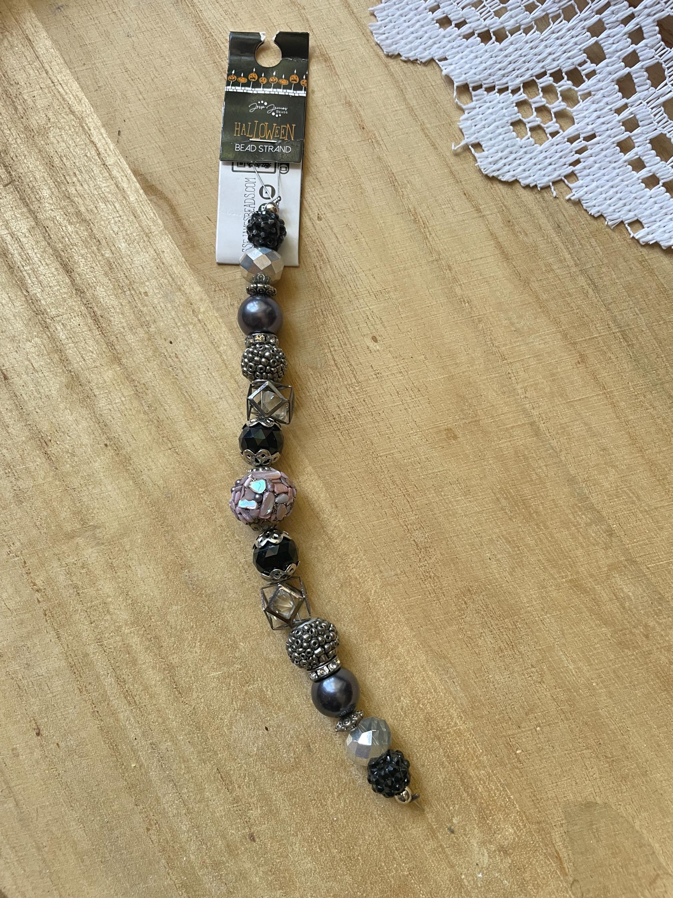 Bead Strand, Jesse James Bead Strand, Halloween Bead Strand, Glass ...