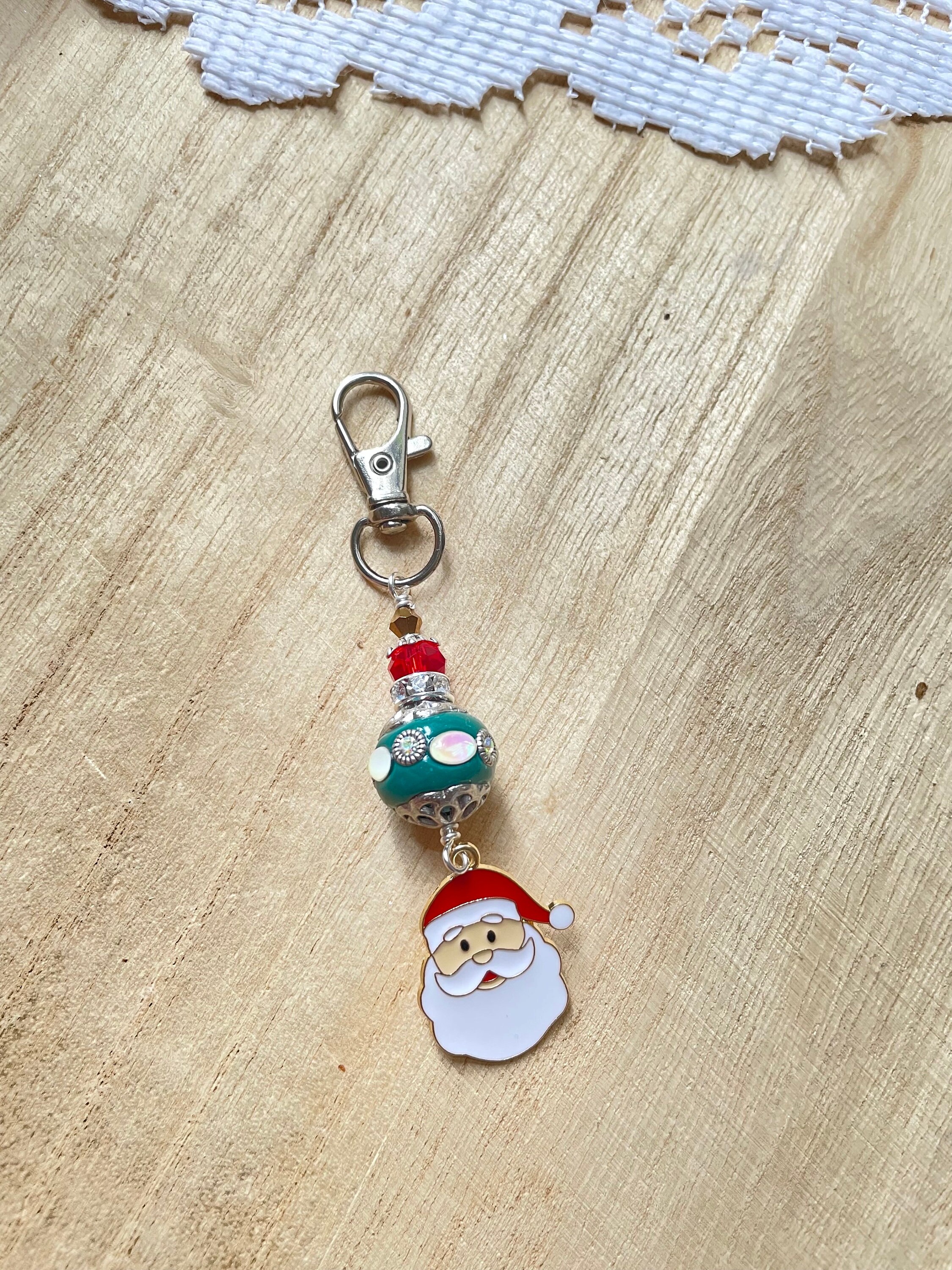 Holiday Keychain Purse Charms Christmas Charms Beaded - Etsy