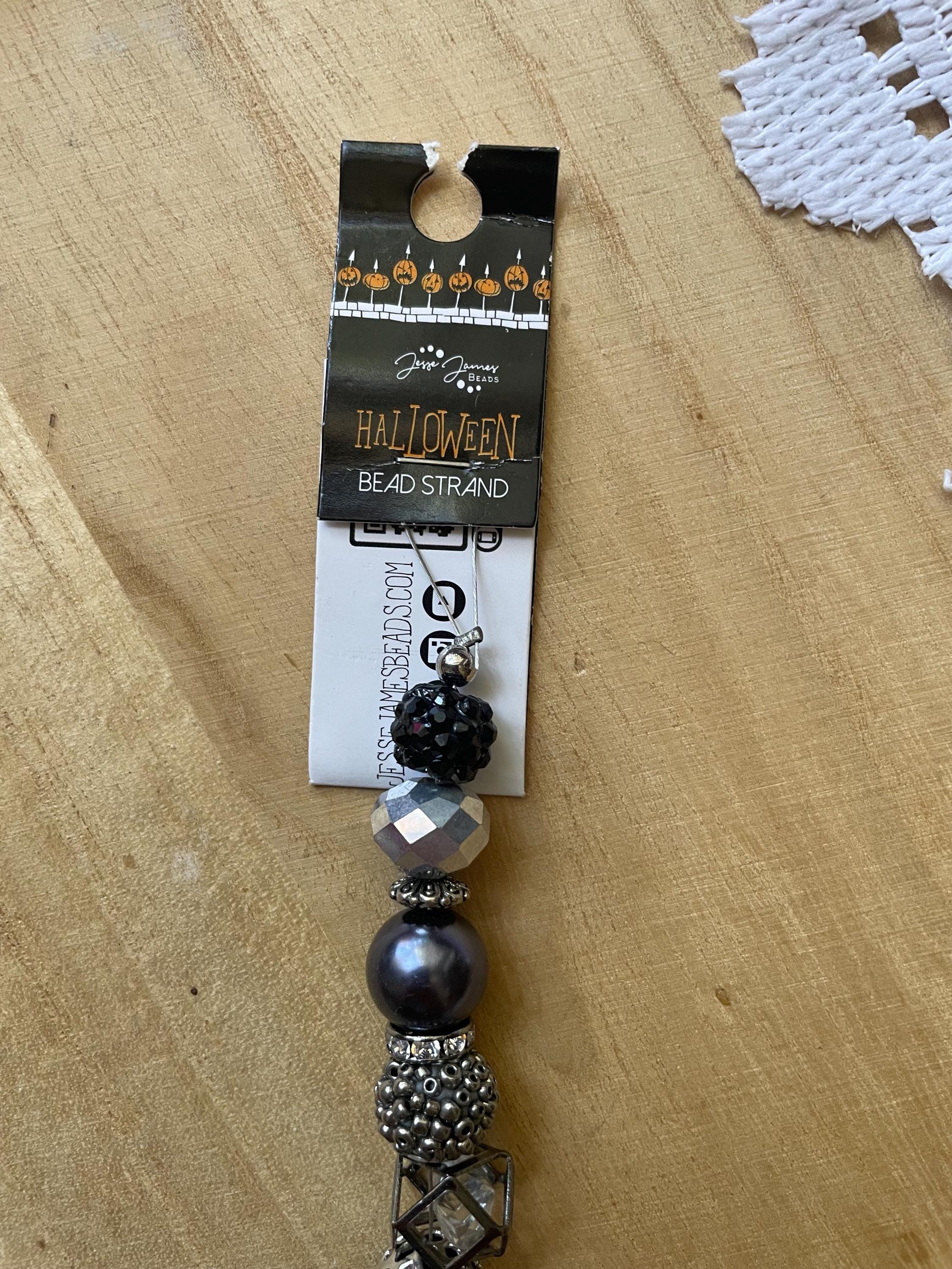 Bead Strand, Jesse James Bead Strand, Halloween Bead Strand, Glass ...