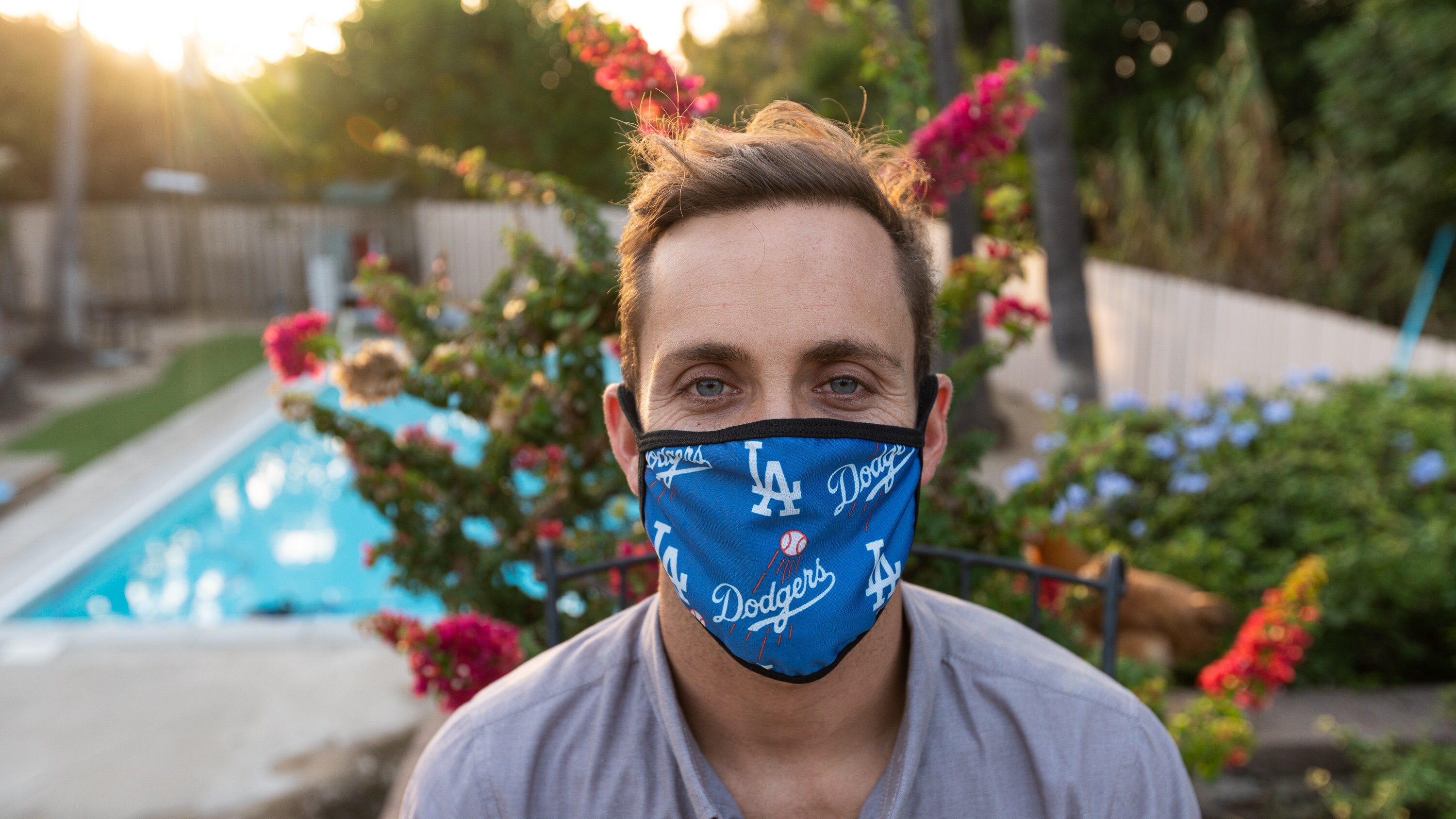 LA Dodgers Baseball Face Mask MLB Gifts USA Made - Etsy