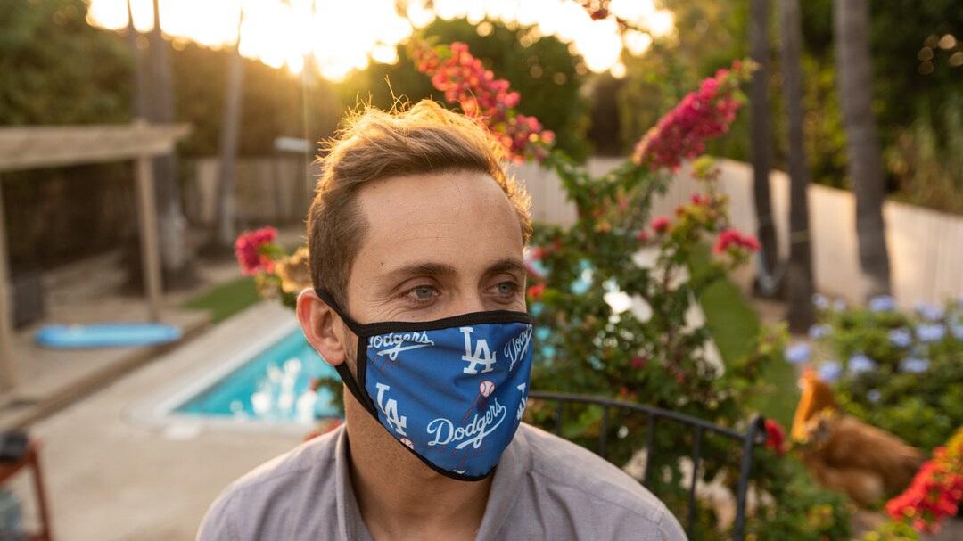LA Dodgers Baseball Face Mask MLB Gifts USA Made Breathable Mask - Etsy