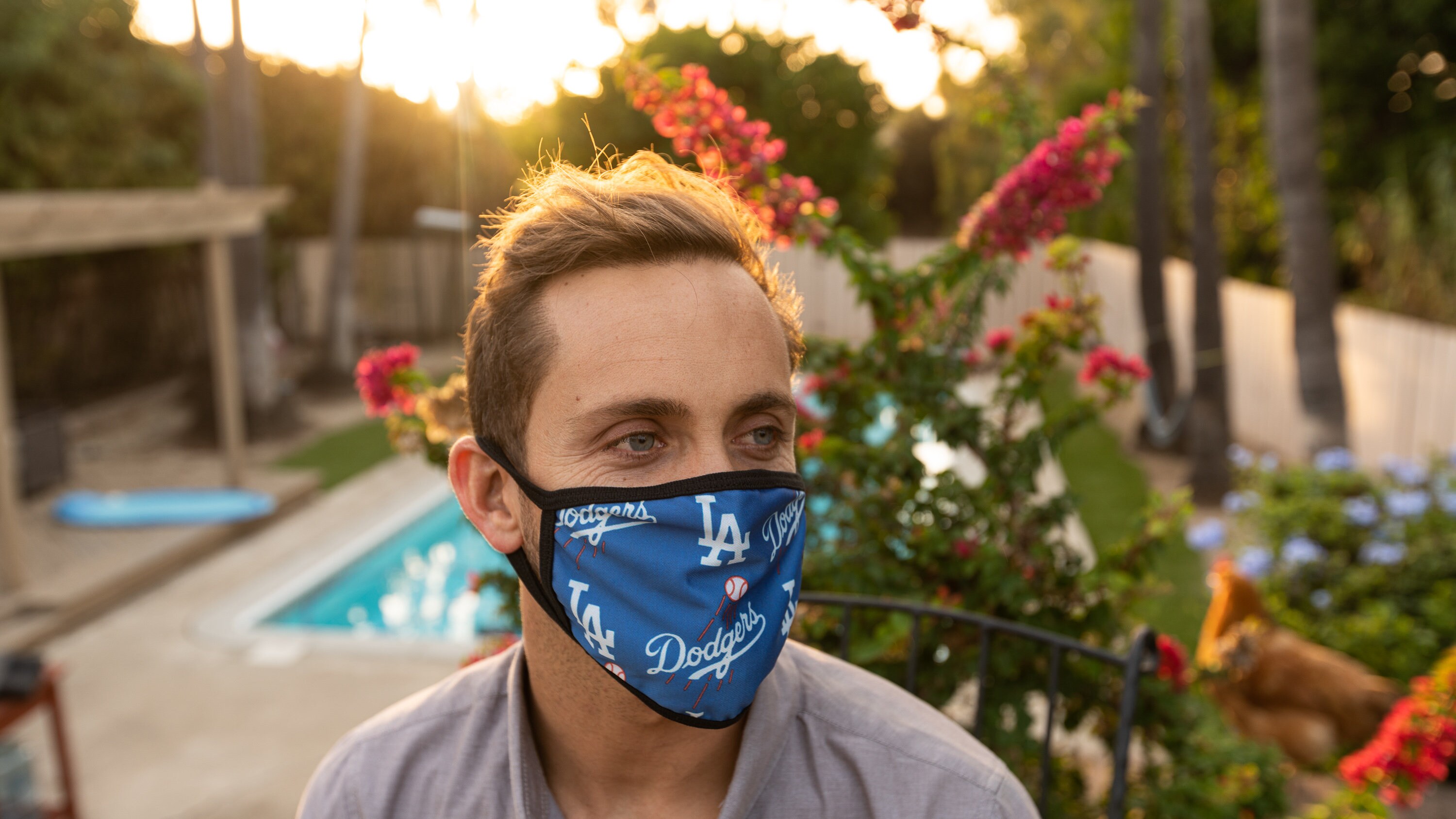 LA Dodgers Baseball Face Mask MLB Gifts USA Made - Etsy