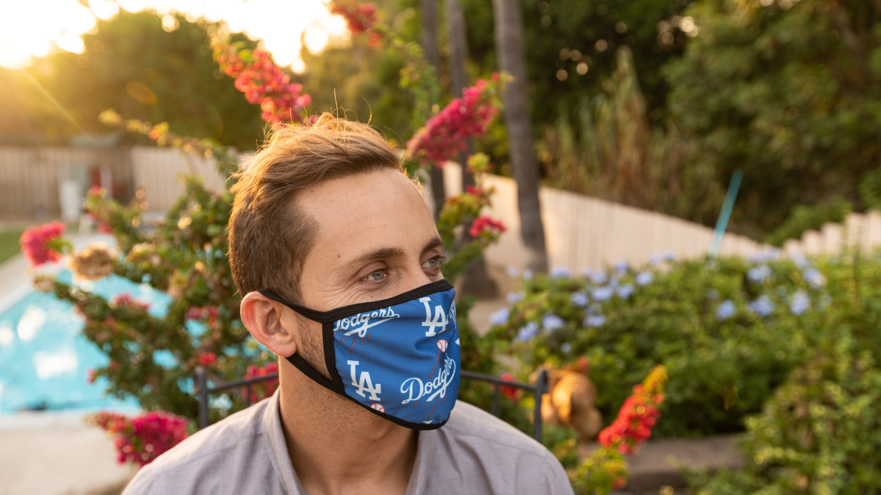 LA Dodgers Baseball Face Mask MLB Gifts USA Made - Etsy