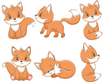 Fox Clipart | Etsy