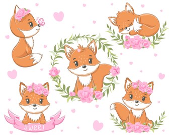 Fox Clip Art | Etsy