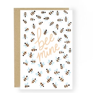 Bee Mine Printable PDF Valentine's Day Card - Etsy