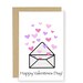 Envelope of Hearts Printable PDF Card - Etsy