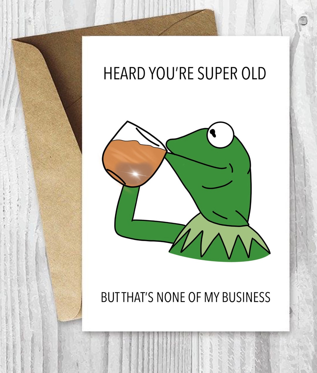 Kermit the Frog Printable PDF Birthday Card - Etsy