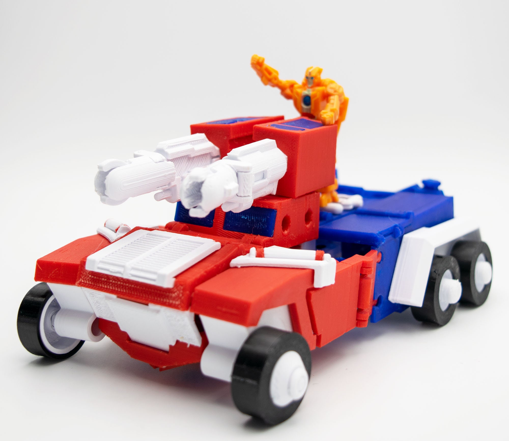 Un-used Beast Wars Optimus Prime Prototype JUNGLE CONVOY ||3D Printed ...