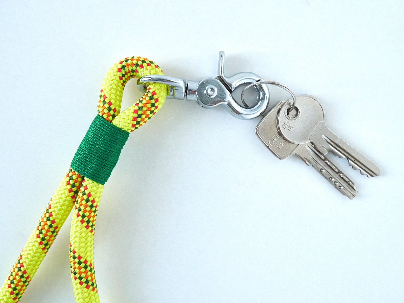 Keychain Made of Climbing Rope, With Scissor Carabiner - Etsy UK
