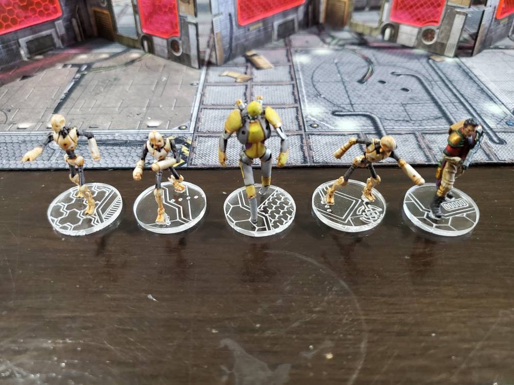 10x 25mm Clear Bases Star Station 1 - Etsy