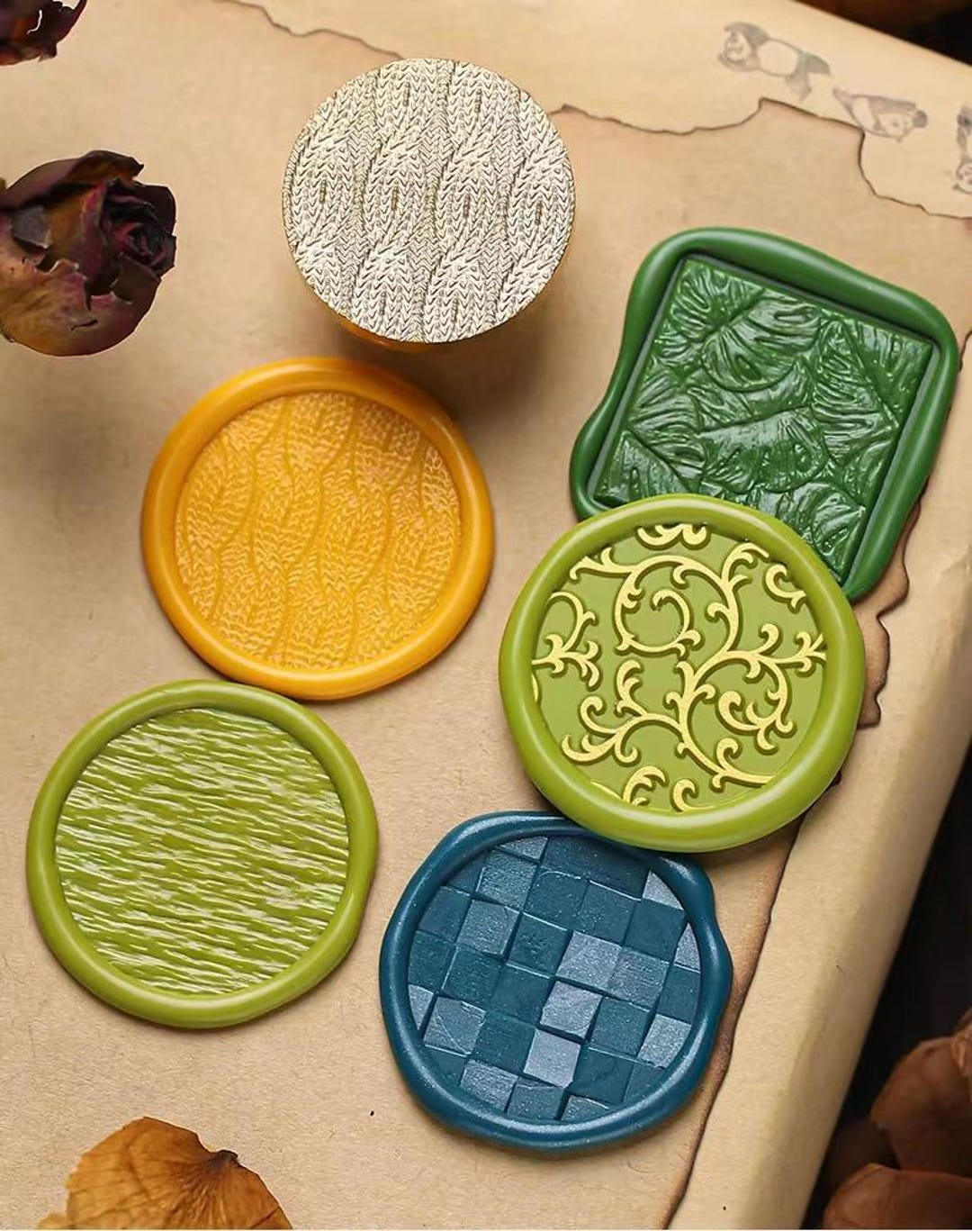 Wax Seal Stamps, Leave Stamp, Tree Pattern Wax Seals for Invitation ...