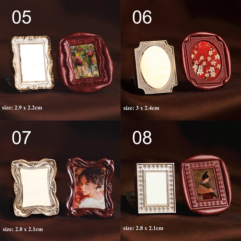 Vintage Frame Picture Frame Wax Seal Stamps, Vintage Stamps Wax Seals ...