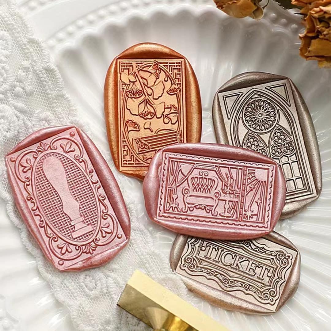 Vintage Wax Seal Stamps, Paysage Stamps Wax Seals for Invitation Wedding Gift Wrapping, Church ...