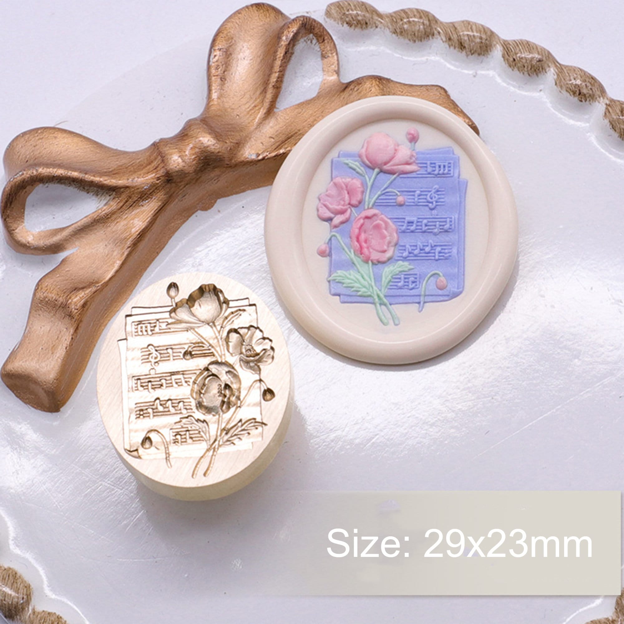 Wax Seal Stamp Musical Text Stamp Wax Seals for Invitation - Etsy