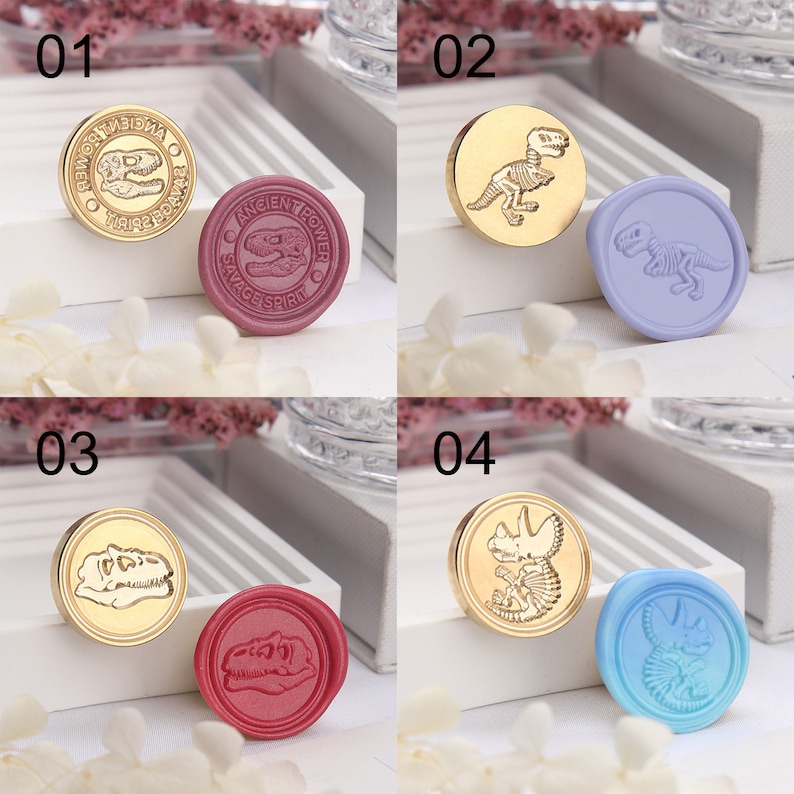 Dinosaur Wax Seal Stamps, Fish Bone Stamp, Dinosaur Bone Wax Seals for ...